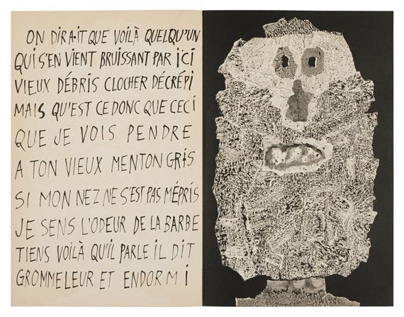Jean Dubuffet | La Fleur de barbre (1960) | MutualArt