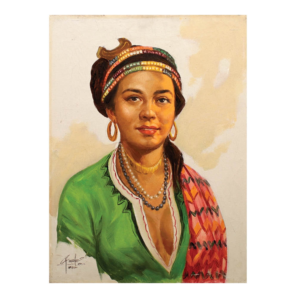 Felix Gonzalez | Portrait of Royal Filipina (1957) | MutualArt