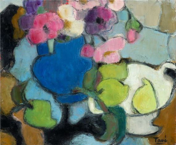 Georgette Tave | Still life with anemones | MutualArt