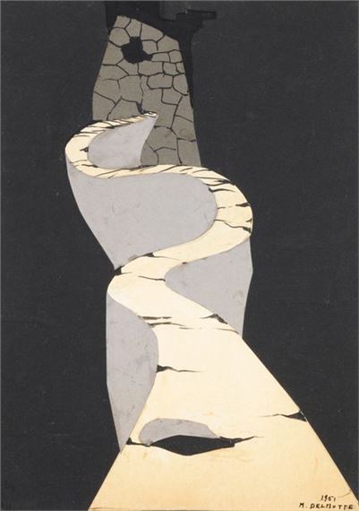 Marcel Delmotte | The footbridge (1951) | MutualArt