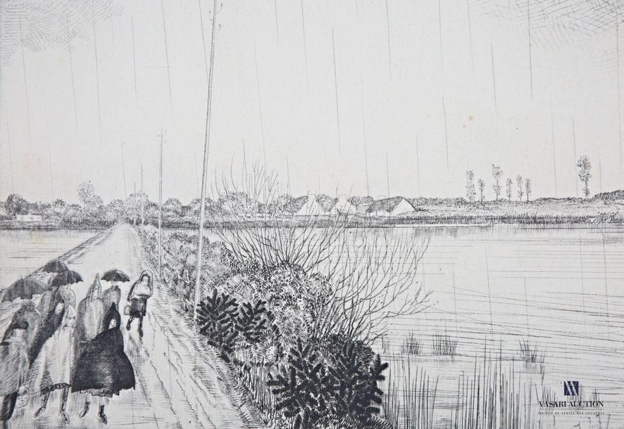 Jean-Emile Laboureur | LABOUREUR Jean-Emile (1877-1943) after Rain ...