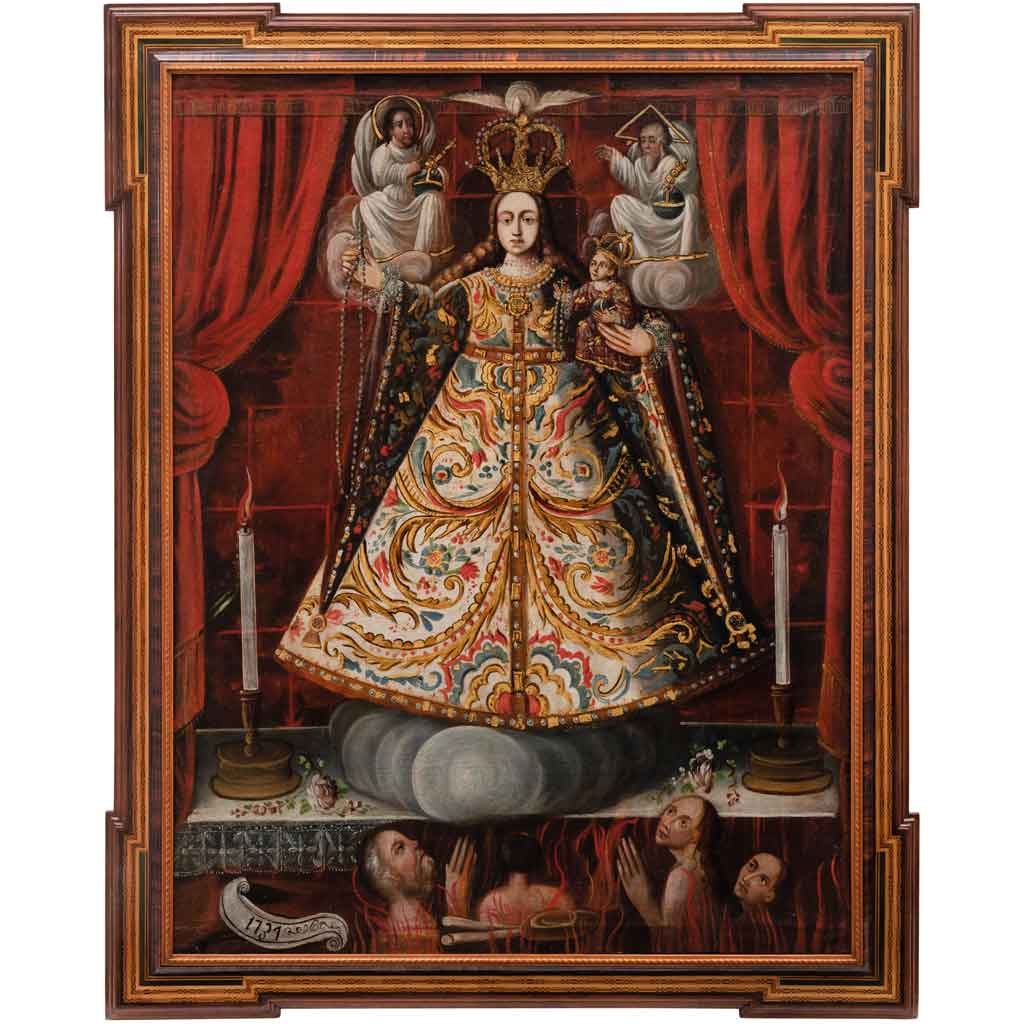 Mexican School, 18th Century | VERA EFIGIE DE NUESTRA SEÑORA DEL ...