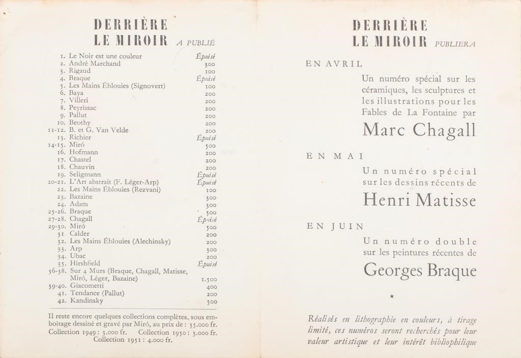 Joan Miró | Joan Miro Watercolor Painting & Gallery Invites, 3 (1959 ...