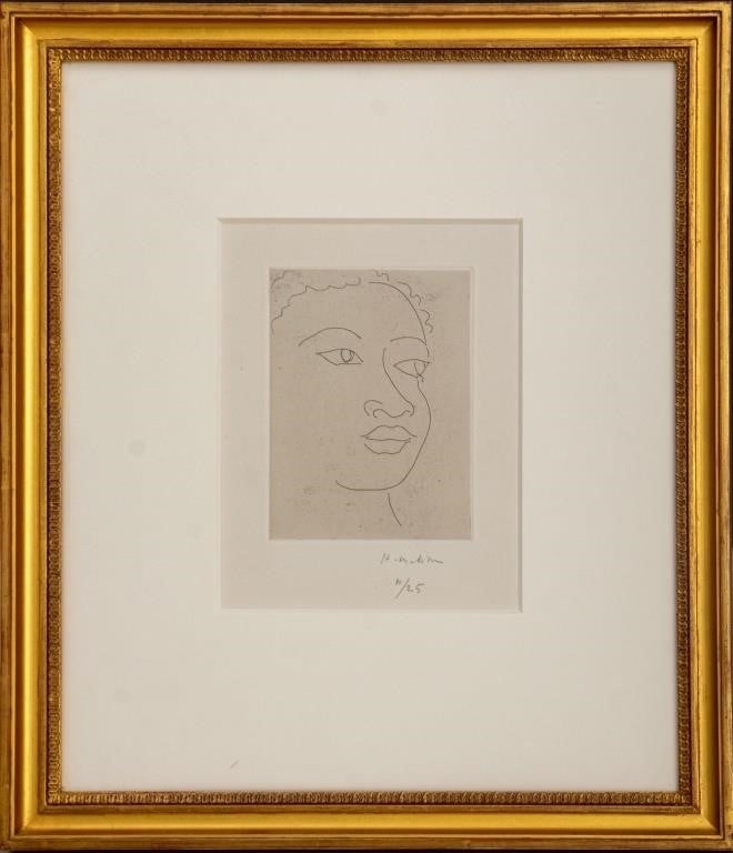 Henri Matisse | Henri Matisse Tete de Matiniquaise Etching | MutualArt