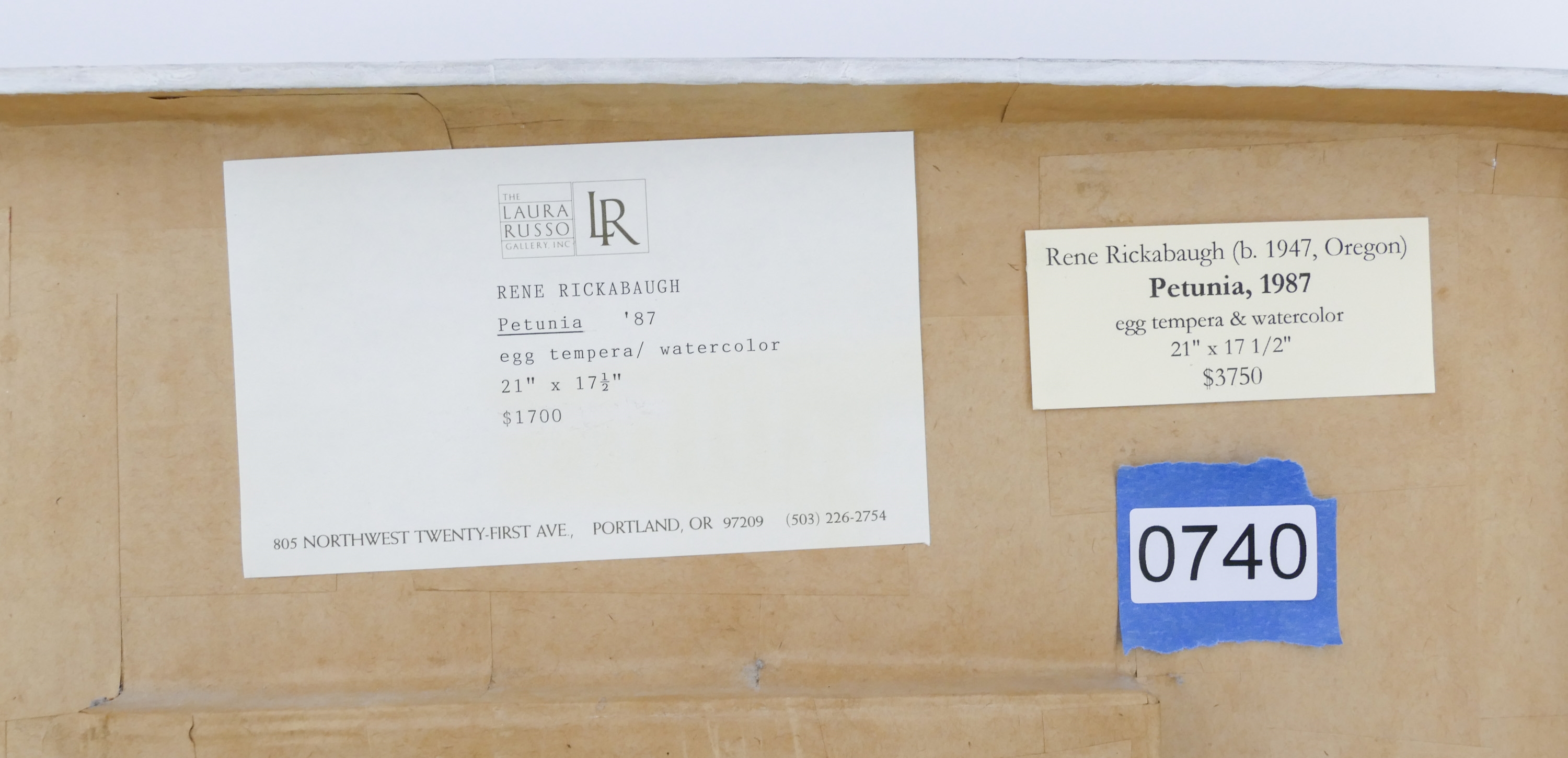 Rene Rickabaugh | Petunia (1987) | MutualArt