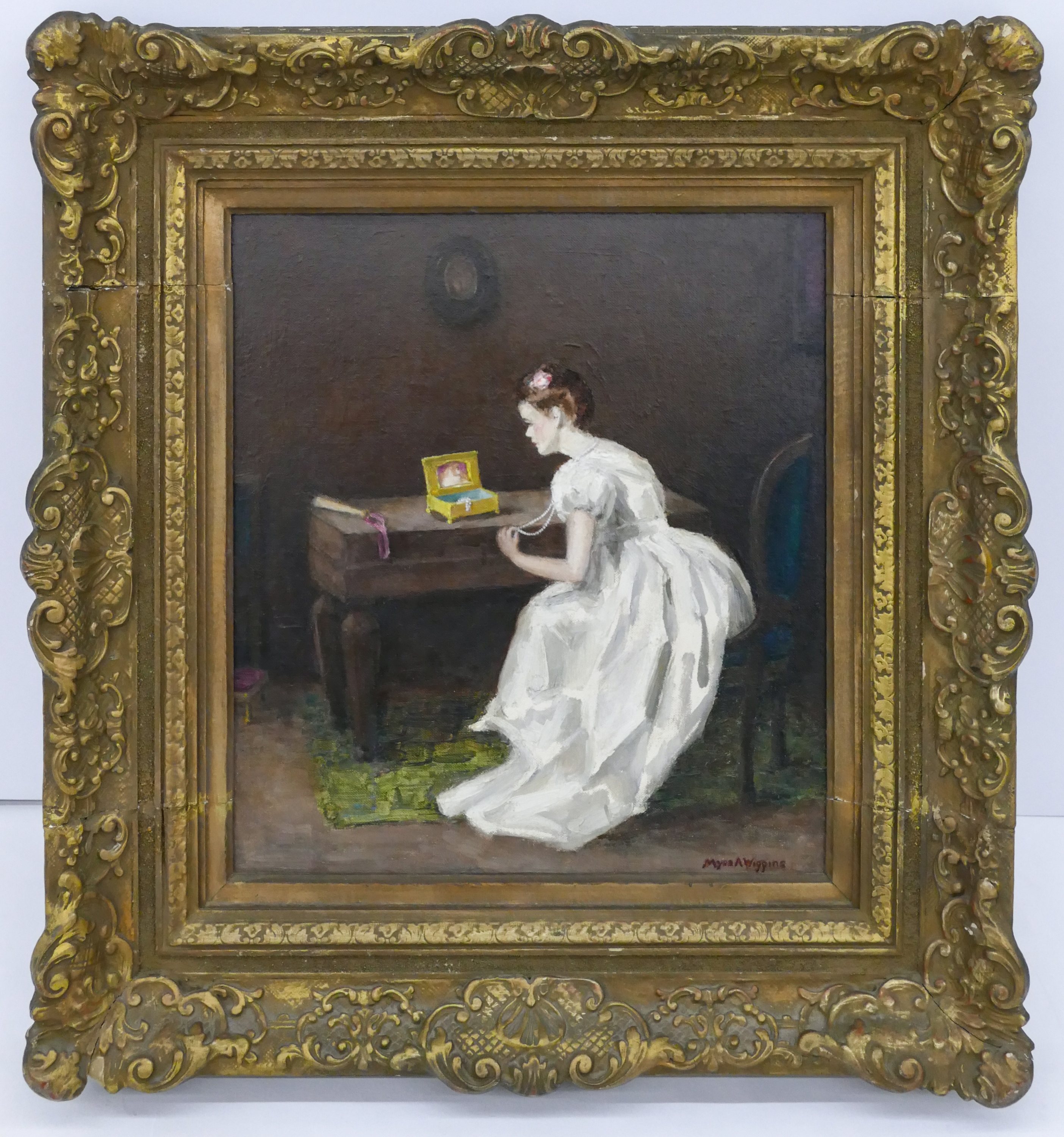 Myra Albert Wiggins | Her Wedding Pearls (1920s) | MutualArt