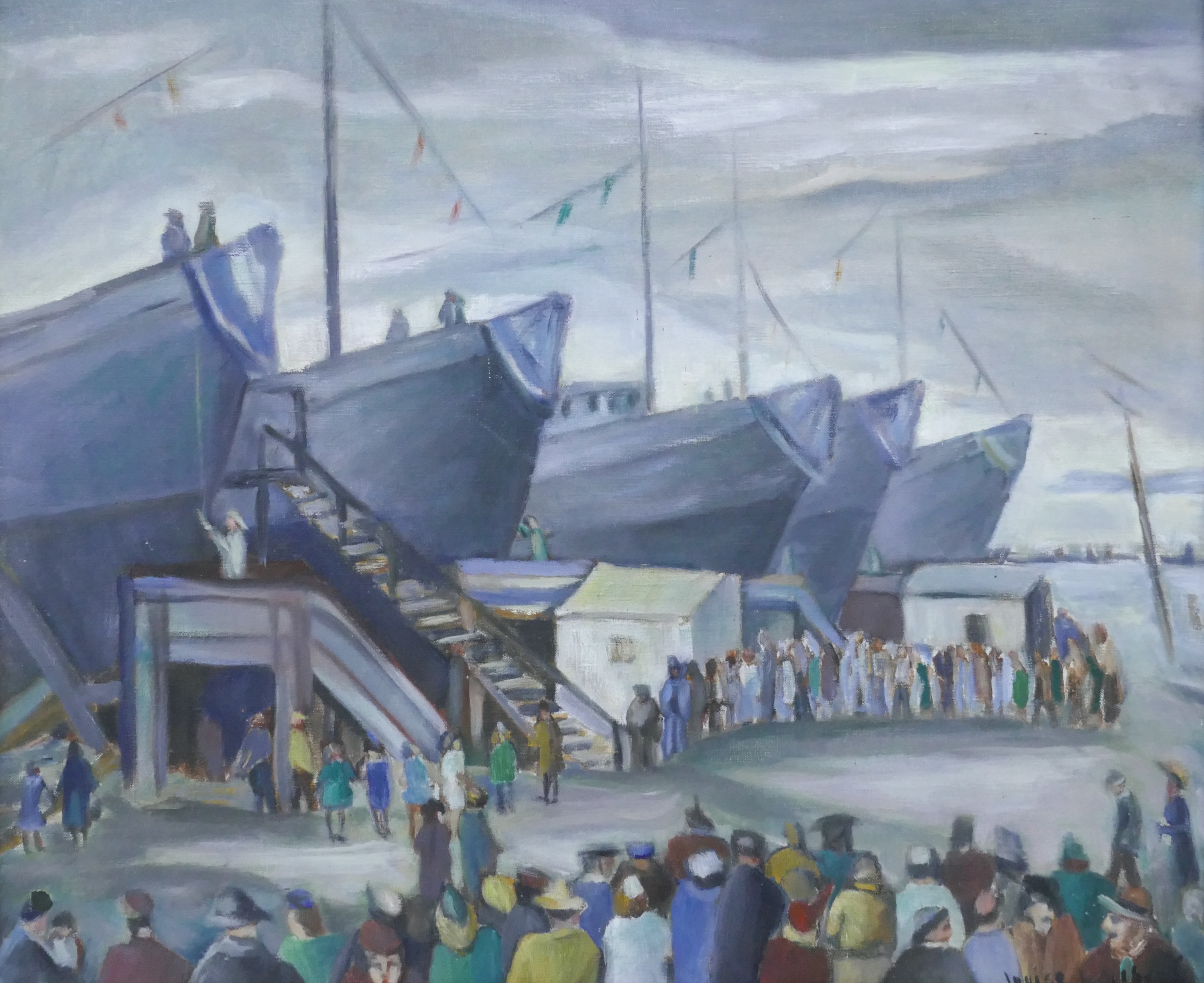 LOUISE LEWIS GILBERT | Launching (1930s) | MutualArt