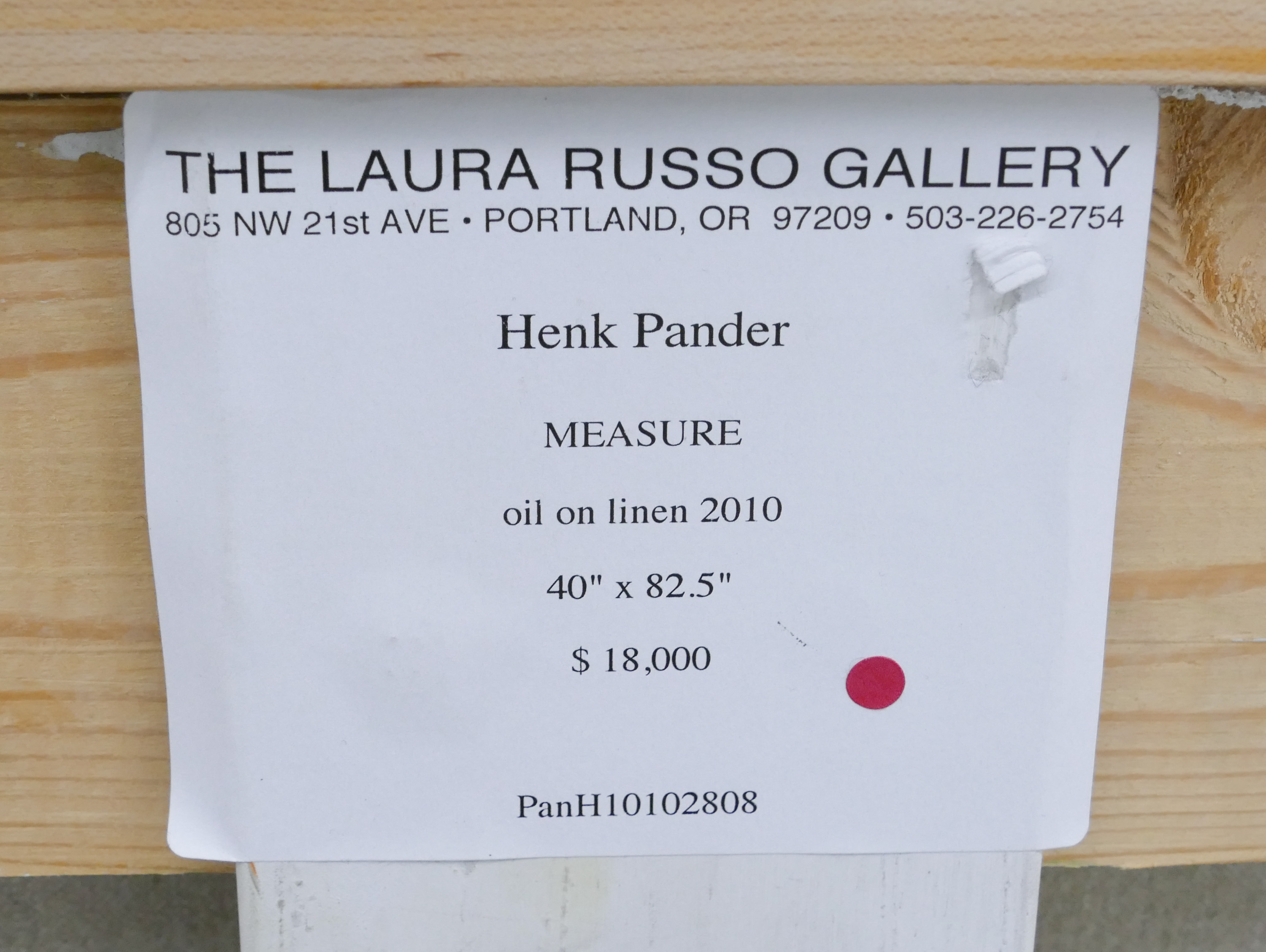 Henk Pander | Measure (Large) (2009) | MutualArt
