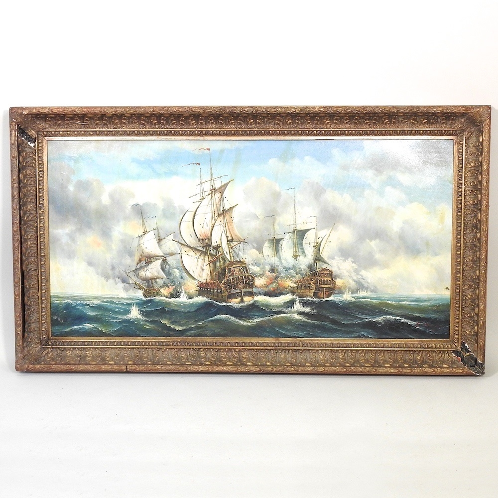 J. Harvey | ships at battle (20th Century) | MutualArt