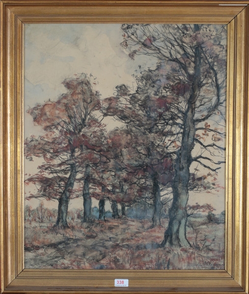 Gerard Altmann | Landweg met bomen | MutualArt