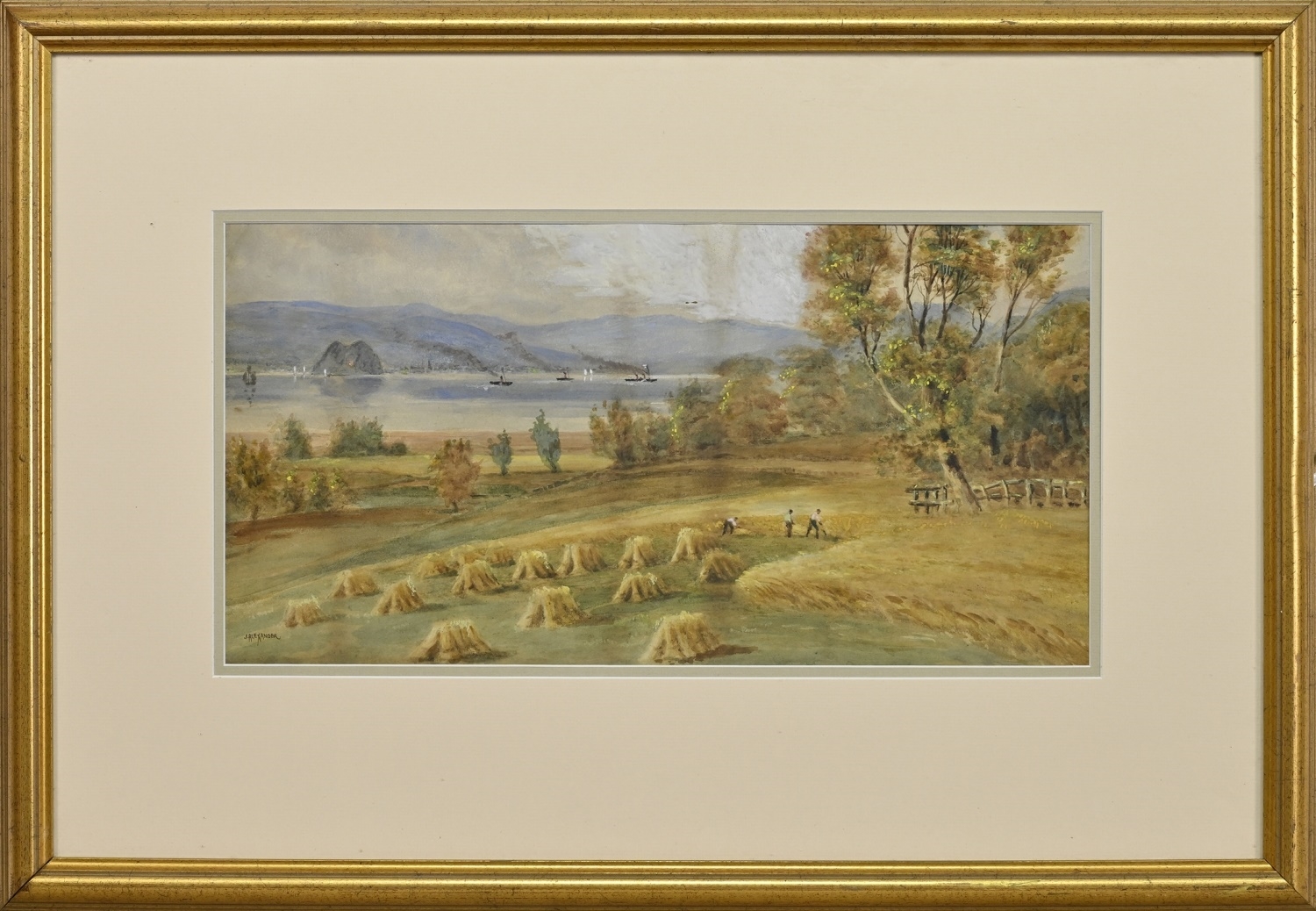 Scottish School, 19th Century | THE CLYDE FROM OPPOSITE DUMBARTON ROCK ...