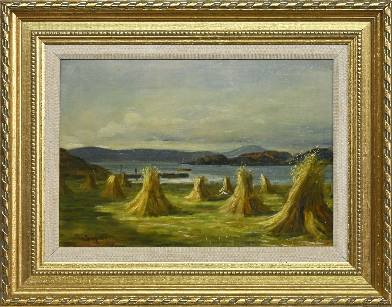 Duncan Mackellar | CORN STOOKS (1879) | MutualArt