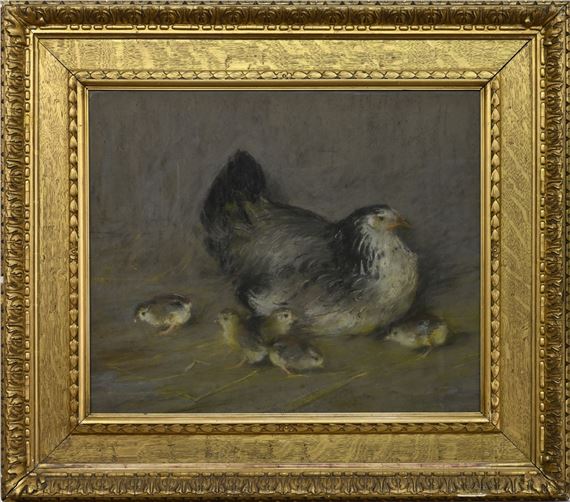 Edwin John‏ Alexander | HEN WITH CHICKS | MutualArt