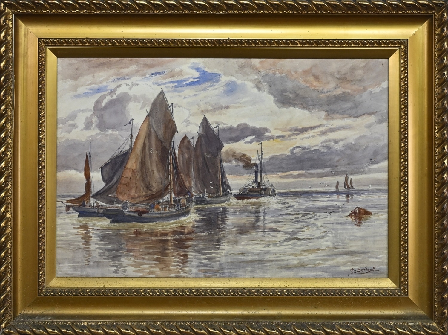 Alexander Ballingall | TOWING OUT THE TRAWLERS | MutualArt