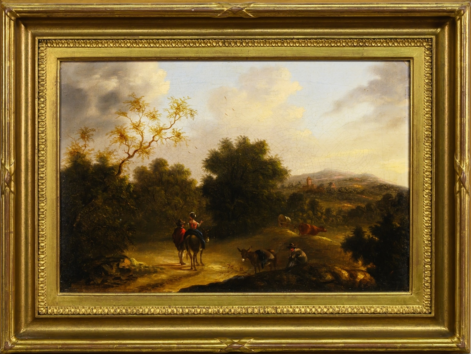 Patrick Nasmyth | LANDSCAPE WITH DONKEYS AND CATTLE | MutualArt