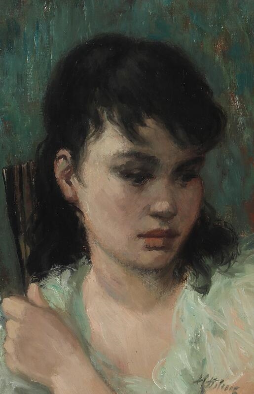 Helge Helme | Portrait of an young woman | MutualArt