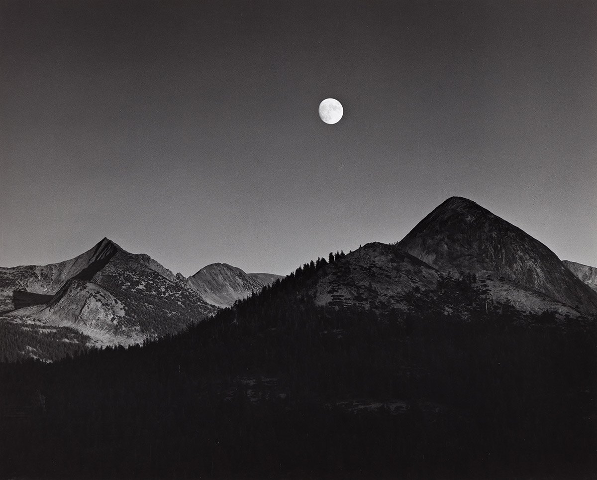 Ansel Adams | Moonrise from Glacier Point. (1959) | MutualArt