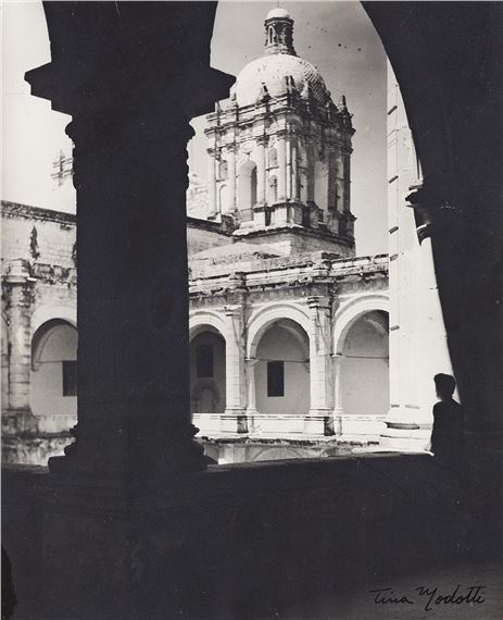 Tina Modotti | Mexican church courtyard. (1924) | MutualArt