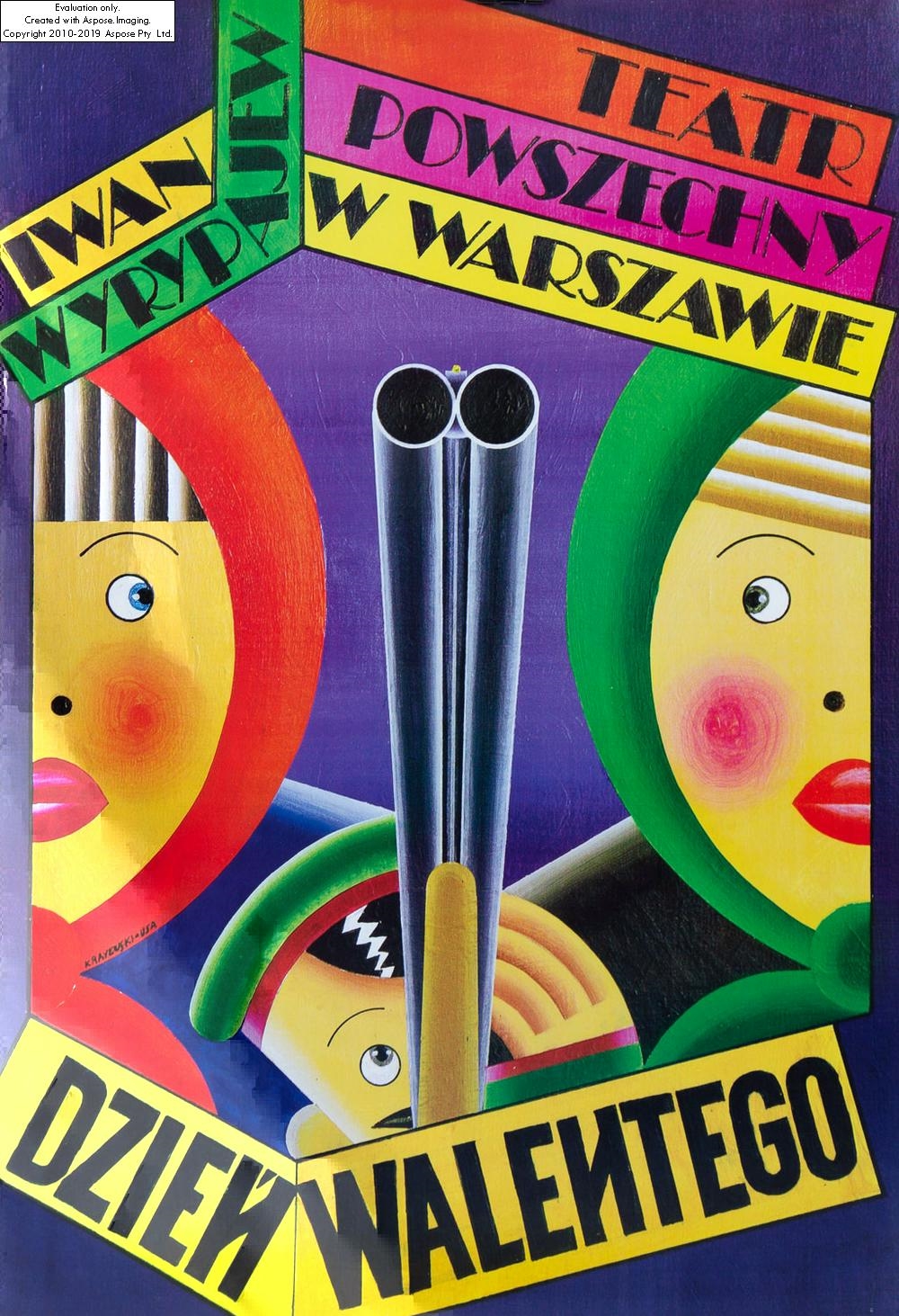 Andrzej Krajewski | Poster design for the movie Dzień Walentego ...