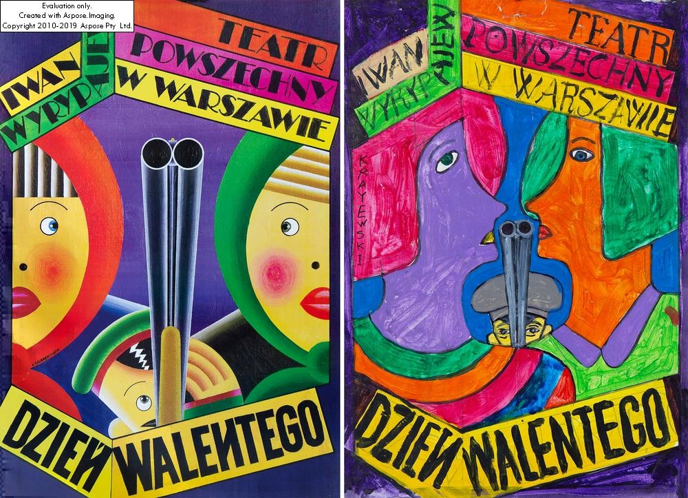 Andrzej Krajewski | Poster design for the movie Dzień Walentego ...