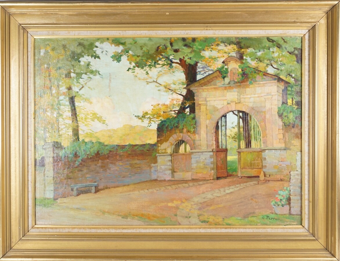 Charles Perron | L'entrée de la propriété | MutualArt