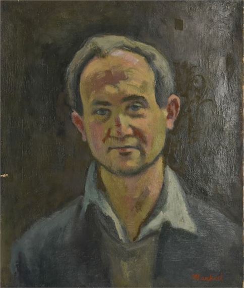 Jacob Markiel | Portrait of a young man with blue eyes | MutualArt