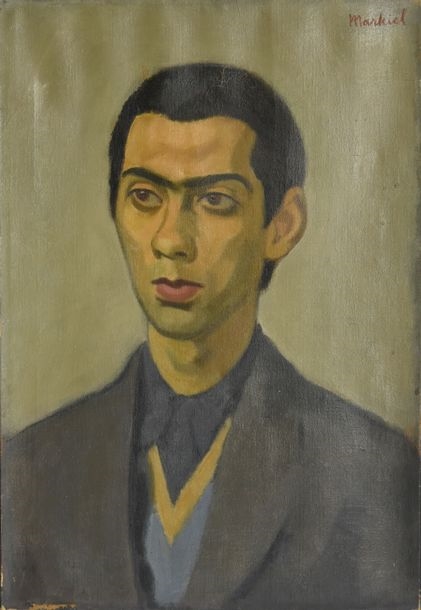 Jacob Markiel | Portrait of an American painter of Indian origin (Circa ...