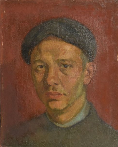 Jacob Markiel | Portrait of a Prisoner of War (1942) | MutualArt