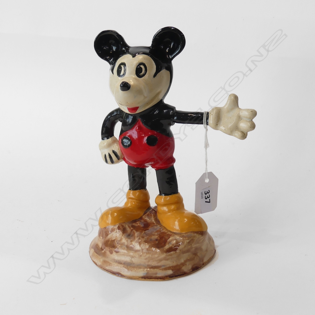 Rolland Grupp | pottery Mickey Mouse figure (1896) | MutualArt