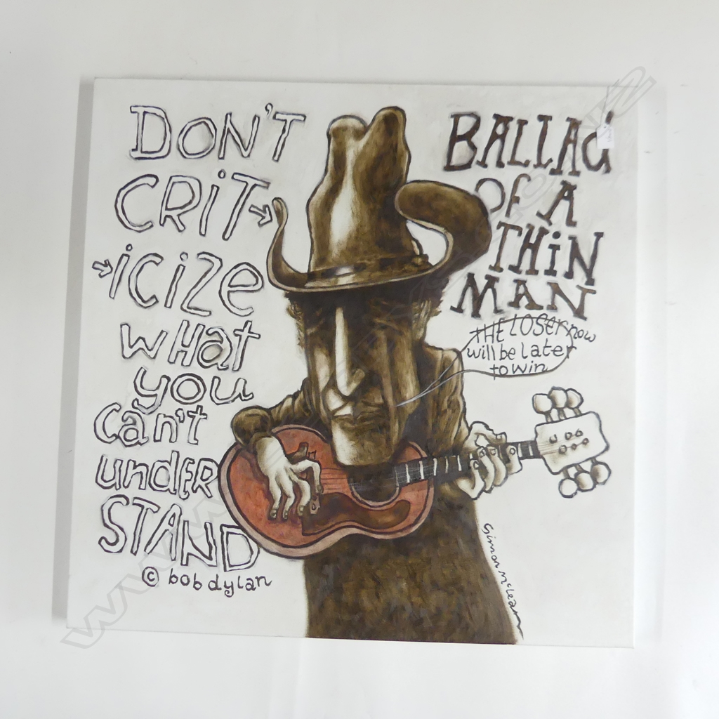 Simon McLean | SIMON MCLEAN OIL ON CANVAS THE CAT IN THE HAT II 900 X ...