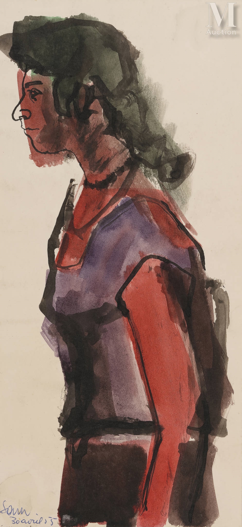 Sam Szafran | Ensemble de dessins (Circa 1955) | MutualArt