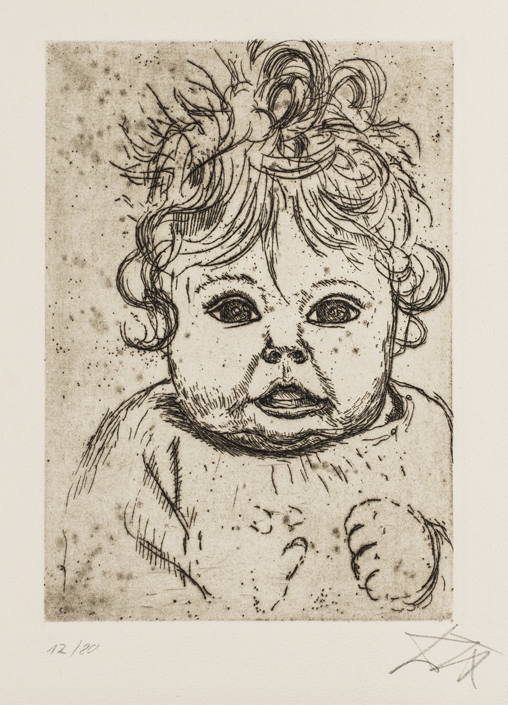 Otto Dix | Mädchen mit Katze (1956) | MutualArt