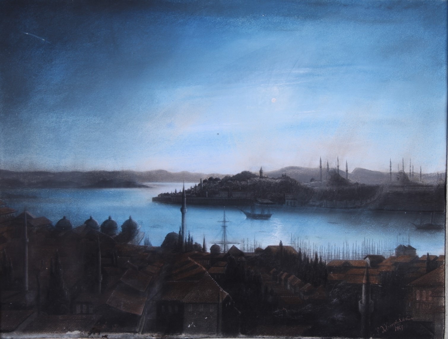 Jean Louis Rivallon du Temple de la Croix | Vue de Constantinople (1845) | MutualArt