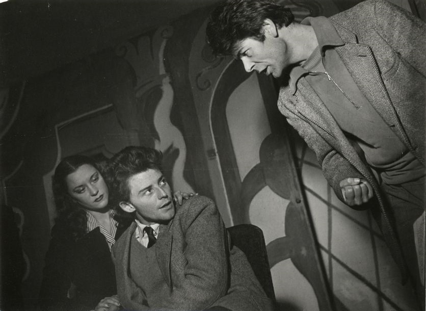Robert Doisneau | Gérard Philipe, Maria Casarès and Roger Blin in Les ...