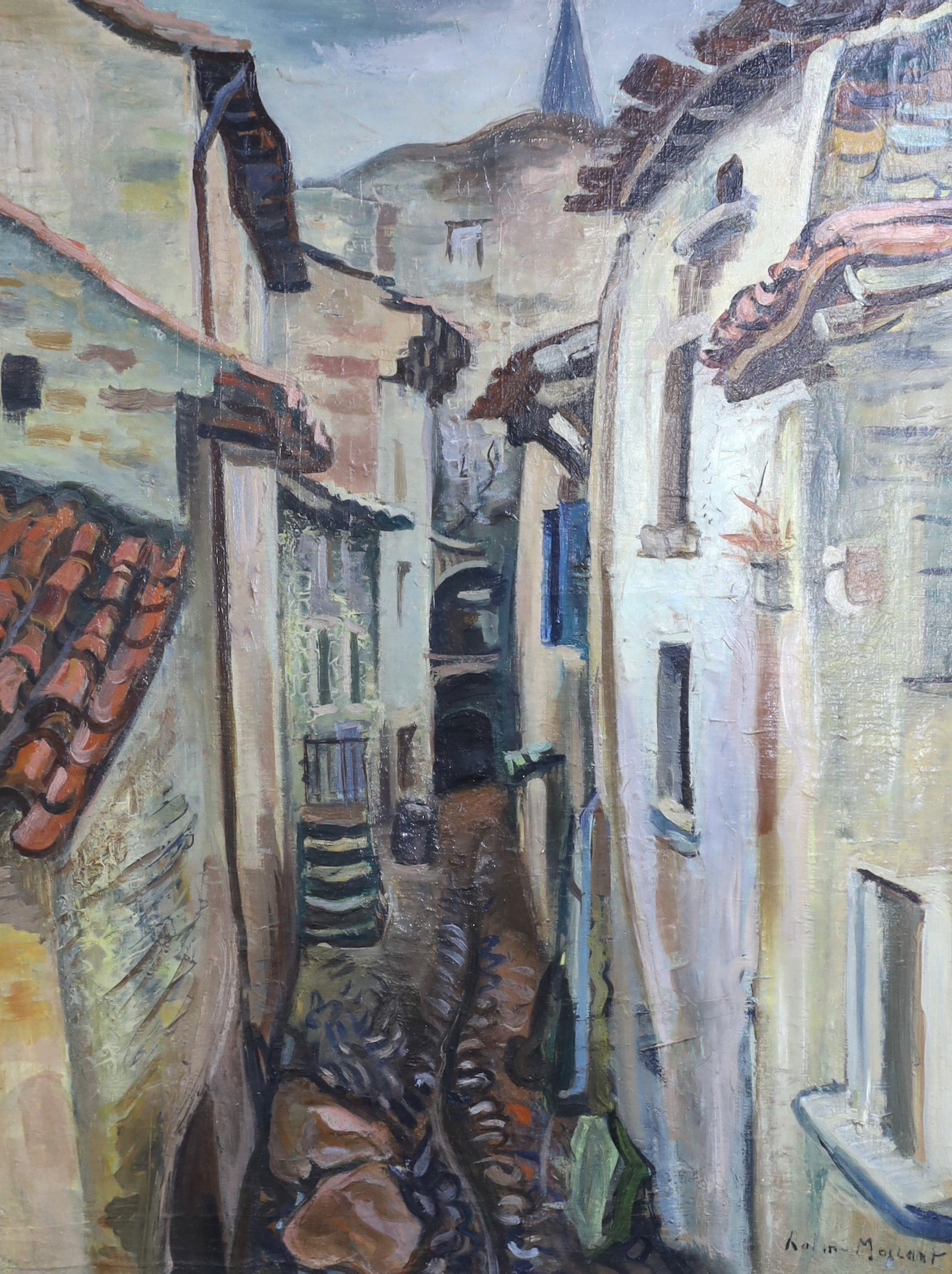 Roland Marie Mascart | 'La Rue des Forts Sauvagnat Auvergne' | MutualArt