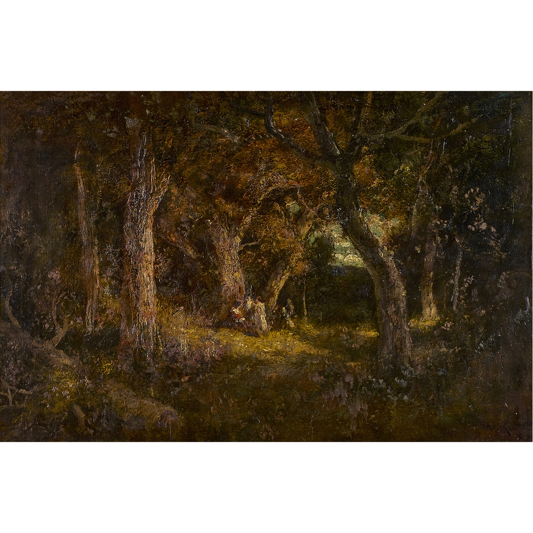 William Keith | A landscape with figures | MutualArt