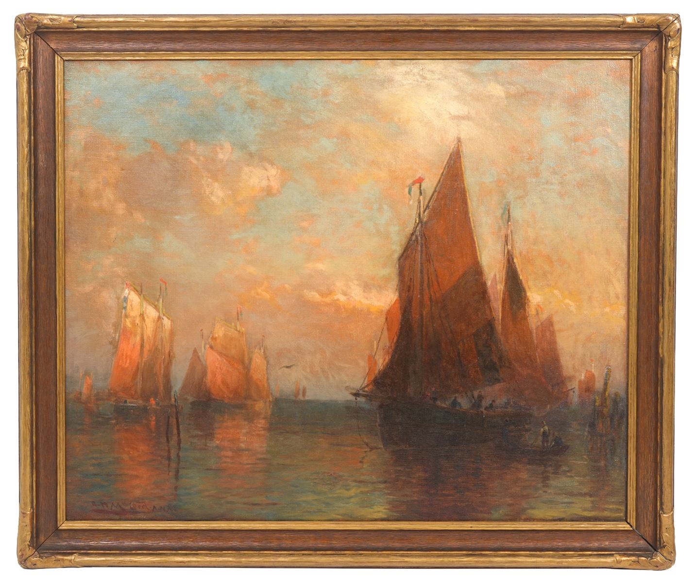 George Herbert McCord | George Herbert McCord Sailboats Oil Painting ...