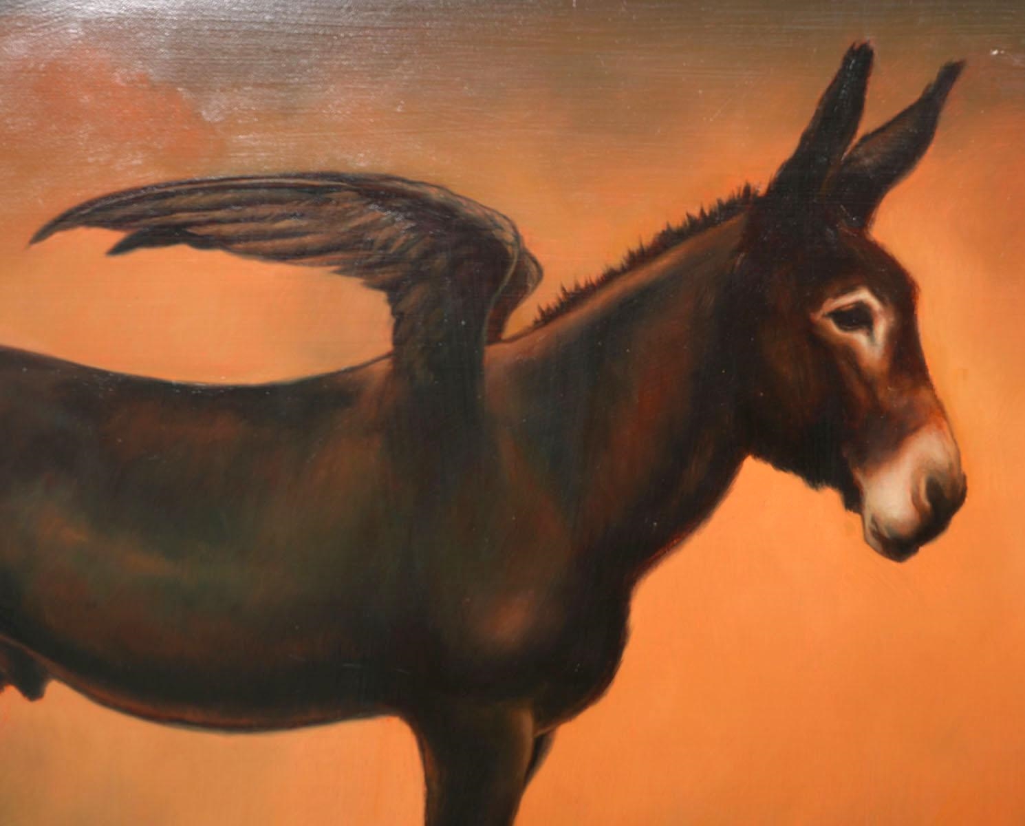 James Mclaughlin | James McLaughlin Way 'Winged Donkey' Painting ...