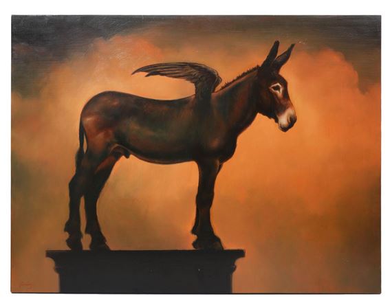 James Mclaughlin | James McLaughlin Way 'Winged Donkey' Painting ...