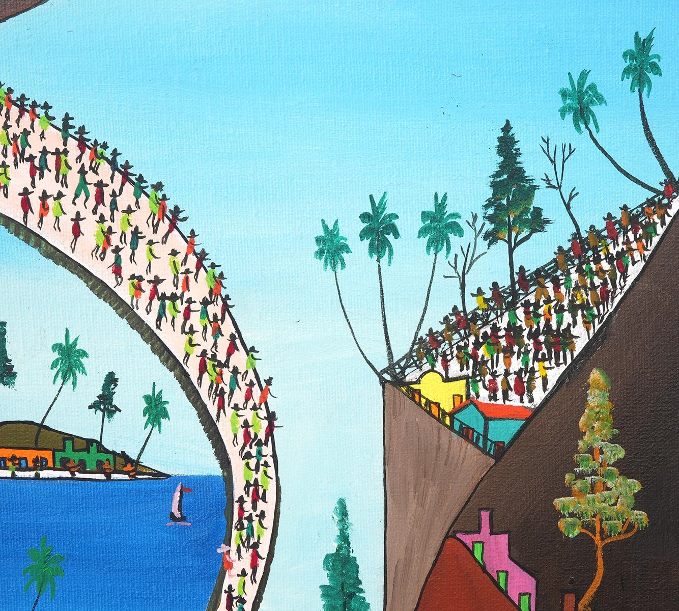 Prefete Duffaut | Prefete Duffaut Haitian Oil Painting COA | MutualArt