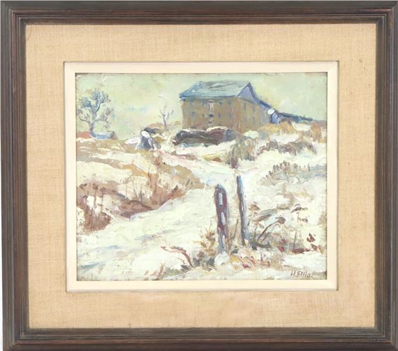 Howard Ellis | Snow Scene-House | MutualArt