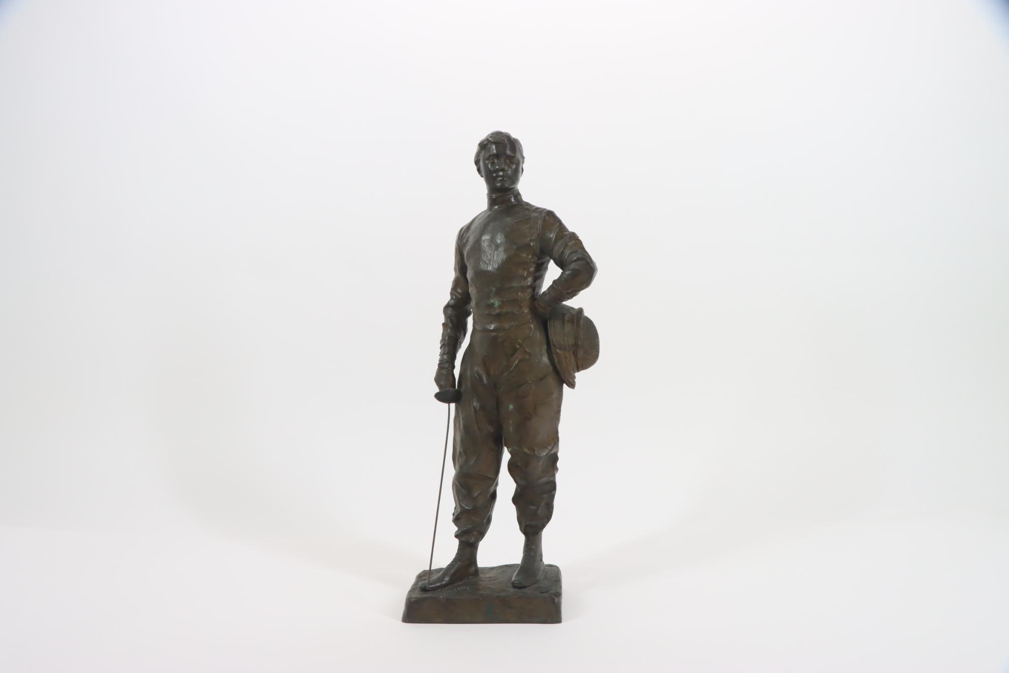 Cesar Philipp | A young fencer | MutualArt