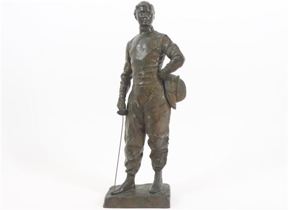 Cesar Philipp | A young fencer | MutualArt