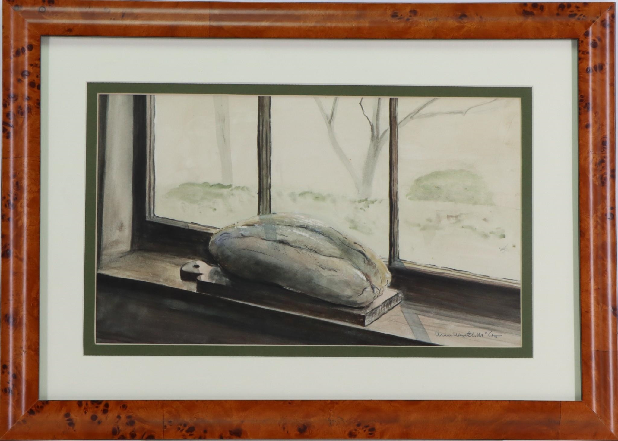 Ann Wyeth McCoy | Loaf of bread on a window sill | MutualArt