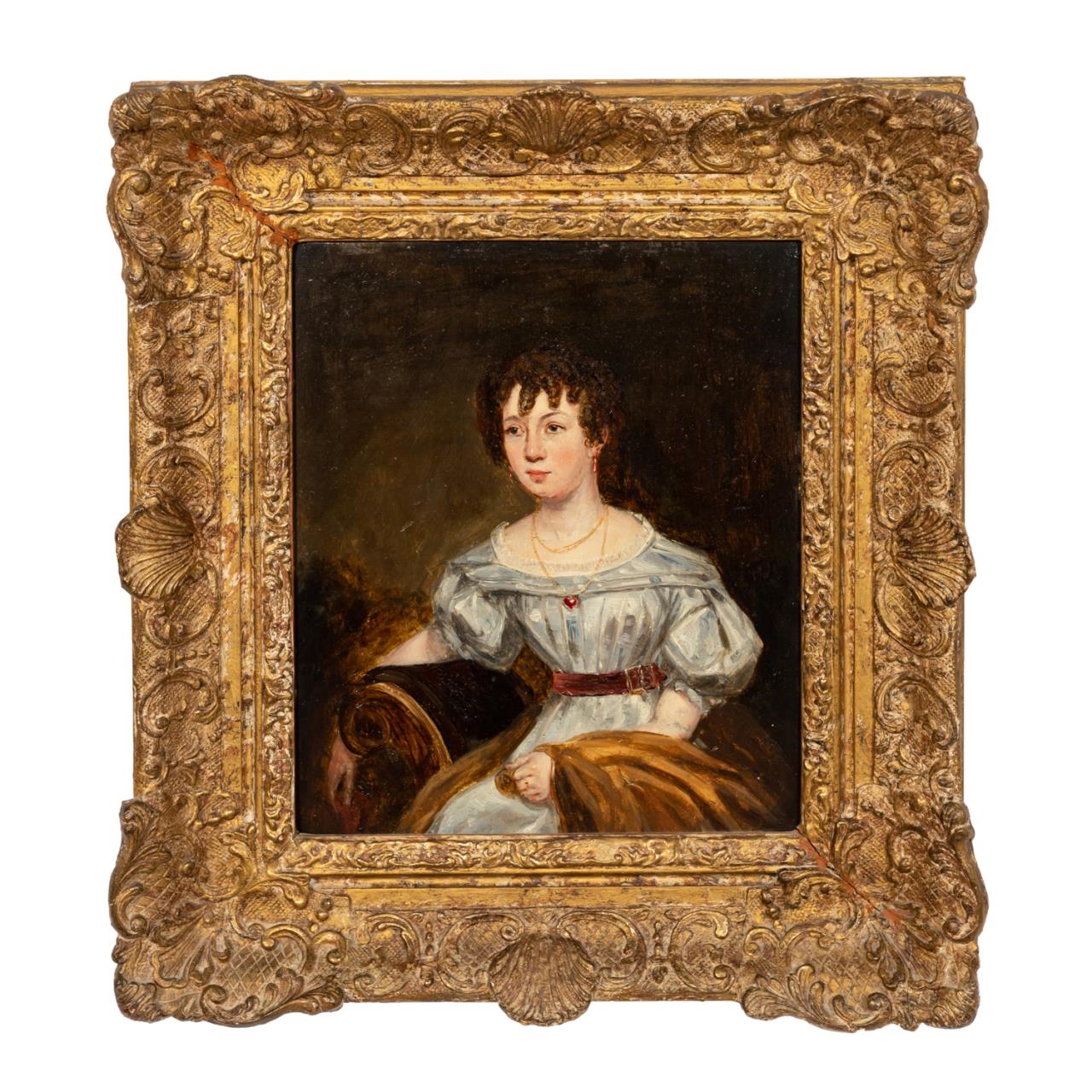 British School, 19th Century | BRITISH SCHOOL OIL PORTRAIT OF MISS ...