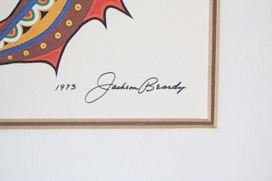 Jackson Beardy | Loon and Fish (1973) | MutualArt