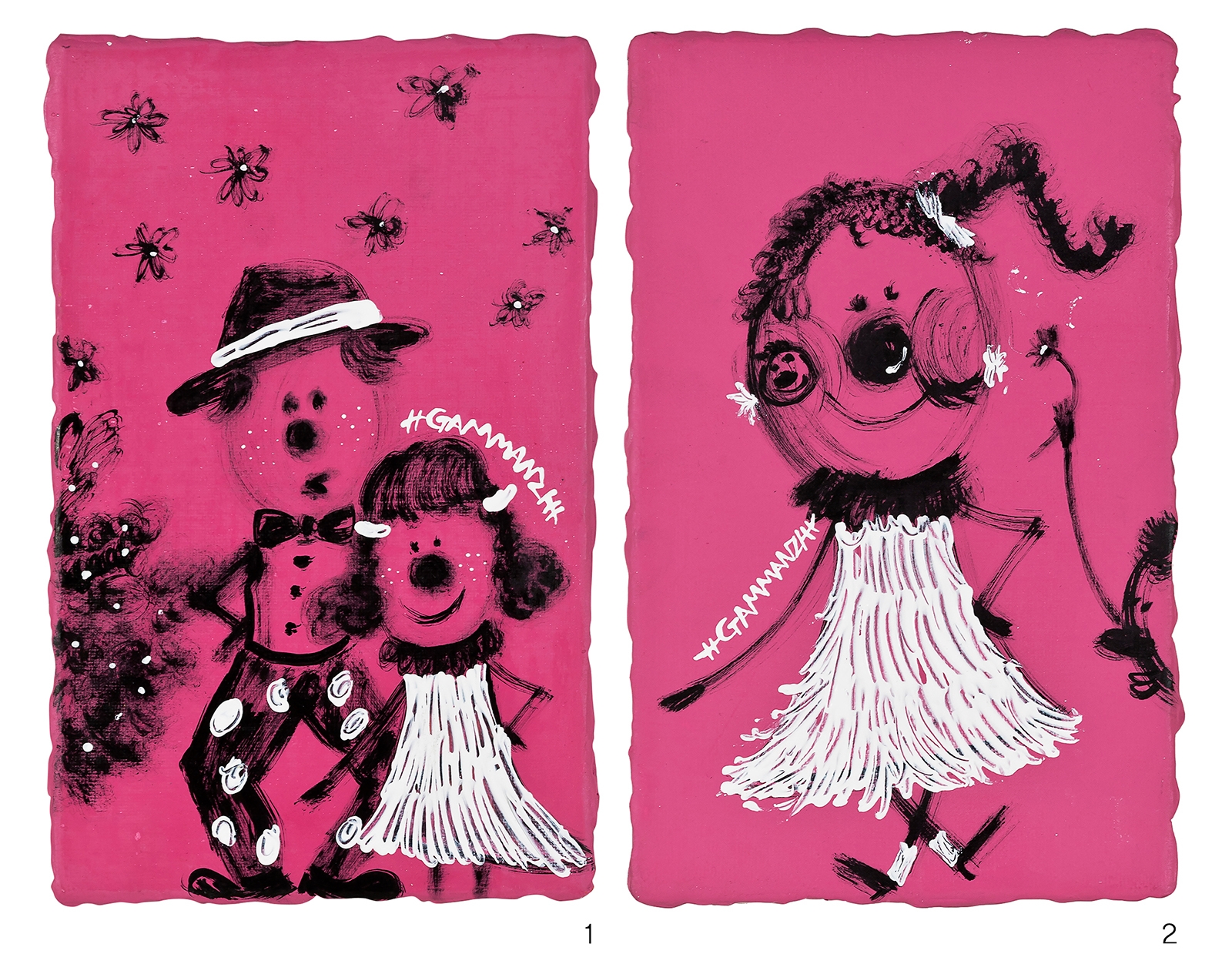 Gammanzi | Stickers de sonrisas de Pipo, Pito y Kabina (2021) | MutualArt