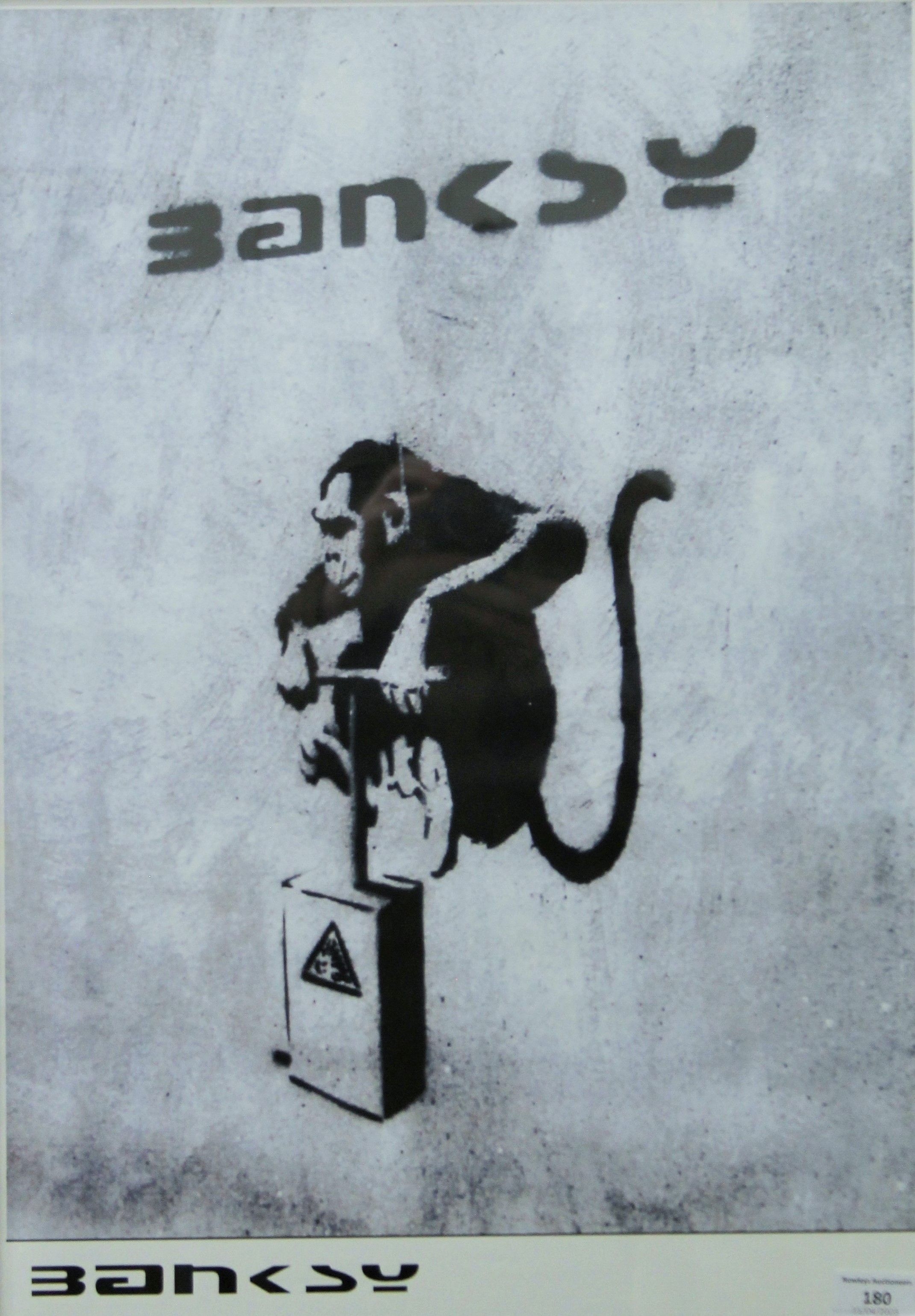 Banksy | Monkey Bomb poster | MutualArt