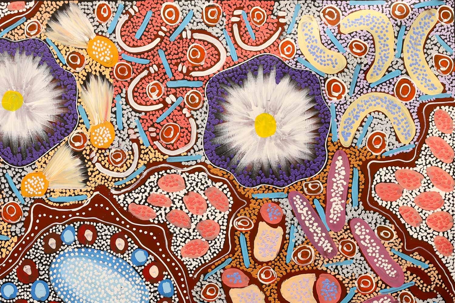 Samantha Daniels Napaltjarri | Seven Sisters Dreaming (2021) | MutualArt