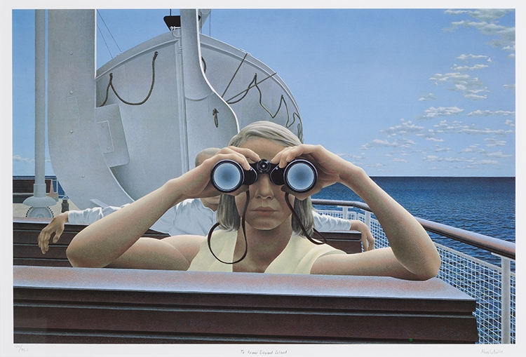 Alex Colville | Boat and Marker (1964) | MutualArt